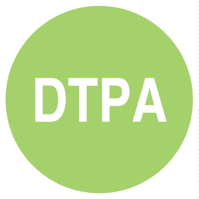 Nuclear Medication Syringe Labels, DTPA, 1/2" dia | United Ad Label