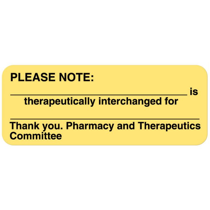 Medication Communication Label, 2-1/4" x 7/8" | United Ad Label
