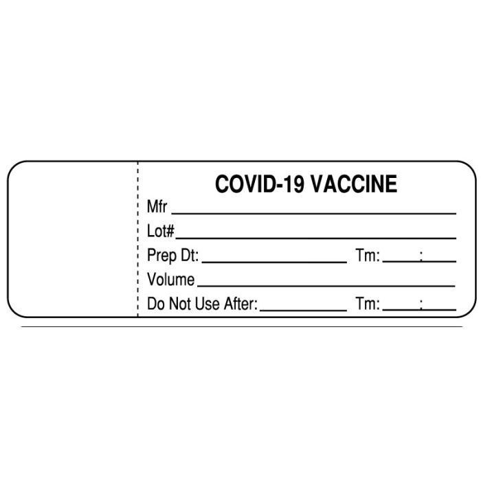 Medication Syringe Label Template