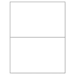 Desktop Laser Labels, Low Speed, 8-1/2" x 5-1/2" | United Ad Label