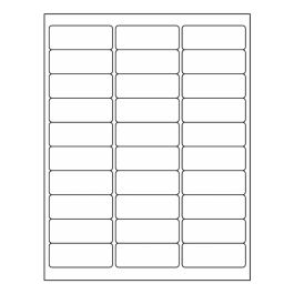 Desktop Laser Labels, Low Speed, 2-5/8" x 1.0" | United Ad Label