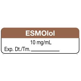 Anesthesia Label, ESMOLOL 10mg/mL, 1-1/2" x 1/2" | United Ad Label