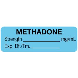 Anesthesia Label, Methadone mg/mL,1-1/2"x 1/2" | United Ad Label
