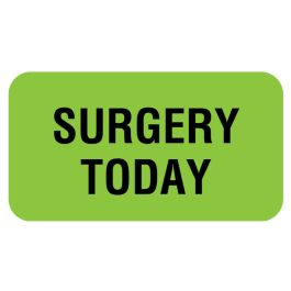 Surgery Today, Communication Label, 1-5/8" x 7/8" | United Ad Label