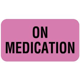 On Medication, Communication Label, 1-5/8" x 7/8" | United Ad Label