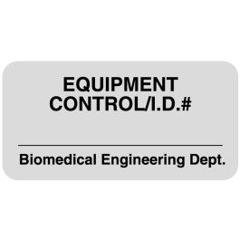 Control ID Number, Equipment Service Label, 2" x 1" | United Ad Label