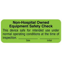 Green Electrical Equipment Safety Label, 2-1/4" x 7/8" | United Ad Label