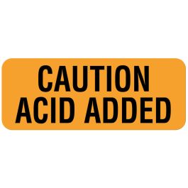 Removable Orange Hazard Warning Label, 2-1/4" x 7/8" | United Ad Label