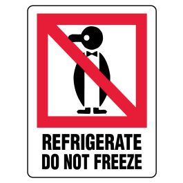 Refrigerate Do Not Freeze, Shipping Label, 3" x 4" | United Ad Label