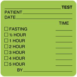 Glucose Tolerance Label, 2-1/2" x 2-1/2" | United Ad Label