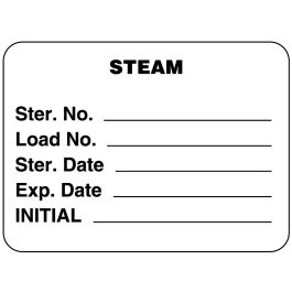 Steam Sterilized No Load , Sterilization Label, 1-7/8" x 1-3/8 ...