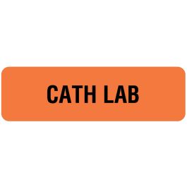 Cath Lab, Exchange Cart and Tray Label, 3" x 7/8" | United Ad Label