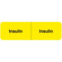 Insulin, IV Line Identification Label, 3" x 7/8" | United Ad Label