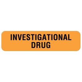 Investigational Drug, Medication Identification Label, 1-1/4" x 5/16 ...
