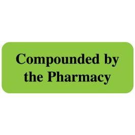 Compounded In Pharmacy, 2-1/4" x 7/8" | United Ad Label