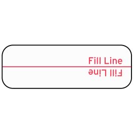 Clear Dose Fill Line Label, 1-1/2" x 1/2" | United Ad Label