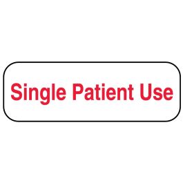 Single Patient Use, 1-1/2" x 1/2" | United Ad Label