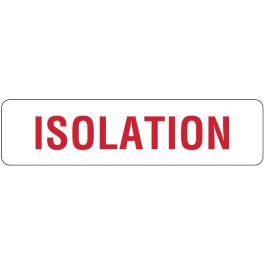 Isolation Labels, 4" x 1" | United Ad Label