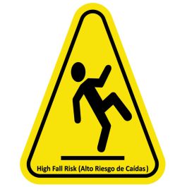 Fall Risk Sign, 6" x 7.5" | United Ad Label
