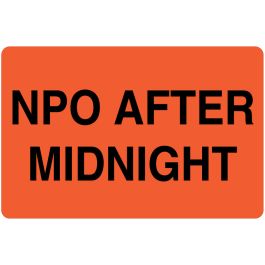 After Midnight, NPO Label, 4" x 2-5/8" | United Ad Label