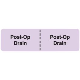 Post-Op Drain, Line Identification Label, 3" x 7/8" | United Ad Label