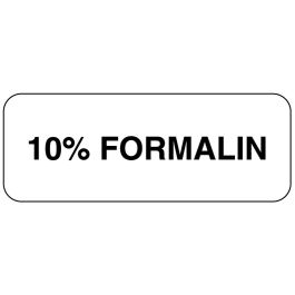 10% Formalin, Histology/Cytology Label, 2" x 3/4" | United Ad Label