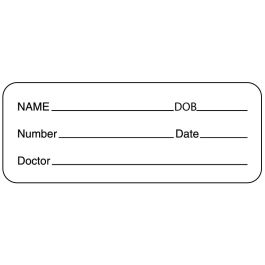 Pathology Labels, NAME DOCTOR 2-1/4" x 7/8" | United Ad Label