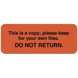 Keep Copy, Doctor Reminder Labels, 2-1/4" x 7/8" | United Ad Label