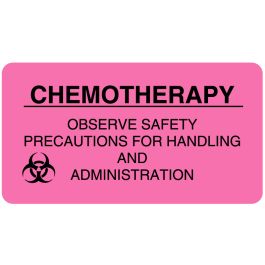 Precautions, Chemotherapy Communication Label, 3" x 1-5/8" | United Ad ...