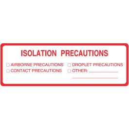 Isolation Precaution Labels, 6" x 2" | United Ad Label