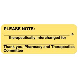 Medication Communication Label, 2-1/4" x 7/8" | United Ad Label
