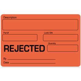Description Part# Lot#, Quality Control Label, 4" x 2-5/8" | United Ad ...