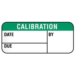 Calibrated ID Date, Calibration Label, 7/8" x 3/8" | United Ad Label