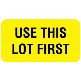 Fluorescent Yellow Quality Control Label, 1-5/8" x 7/8" | United Ad Label