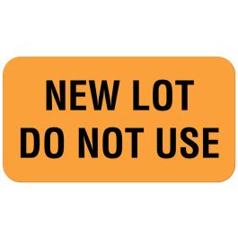 Fluorescent Orange Quality Control Label, 1-5/8" x 7/8" | United Ad Label