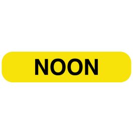 Noon, Medication Instruction Label, 1-5/8" x 3/8" | United Ad Label
