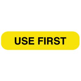 Use First, Medication Instruction Label, 1-5/8" x 3/8" | United Ad Label