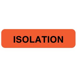 Isolation, Infection Control Label, 1-1/4" x 5/16" | United Ad Label