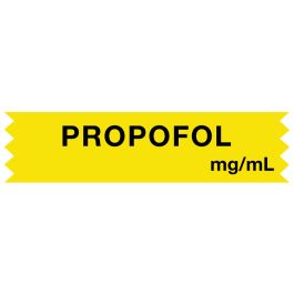 Anesthesia Tape, Propofol mg/mL, 1" x 1/2" | United Ad Label