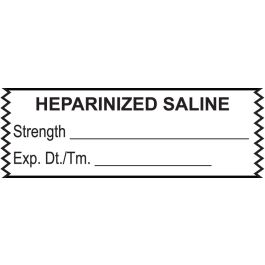 Anesthesia Tape, Heparinized Saline, 1-1/2" x 1/2" | United Ad Label