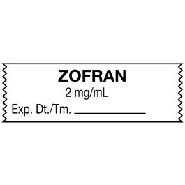 Anesthesia Tape, Zofran 2mg/mL, 1-1/2" x 1/2" | United Ad Label