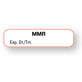 Vaccine Label, MMR, 1-1/4" x 5/16" | United Ad Label