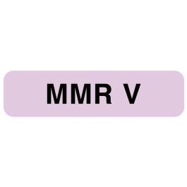 Vaccine Label, MMR V, 1-1/4" x 5/16" | United Ad Label