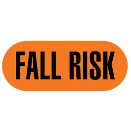 Fall Risk, Wristband Alert Labels, 5/8" x 1/4" | United Ad Label