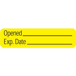 Opened Exp Date Label, 1-1/4" x 5/16" | United Ad Label