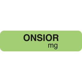 ONSIOR Drug Syringe Label, 1-1/4" x 5/16" | United Ad Label