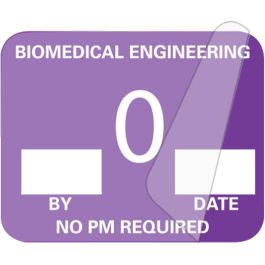 No PM Required Biomedical Engineering, 1-1/4" x 1" | United Ad Label