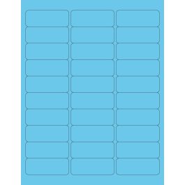 Laser/inkjet Printer Label, Blue, 2-5/8" x 1" | United Ad Label