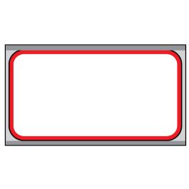 Direct Thermal Printer Label, 3/4" Core, Red Border | United Ad Label
