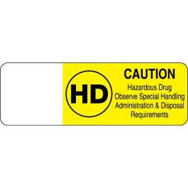 Hazardous Drug Flag Label, 3" x 1" | United Ad Label